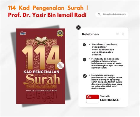 114 Kad Pengenalan Surah Prof Dr Yasir Bin Ismail Radi Telaga Biru —