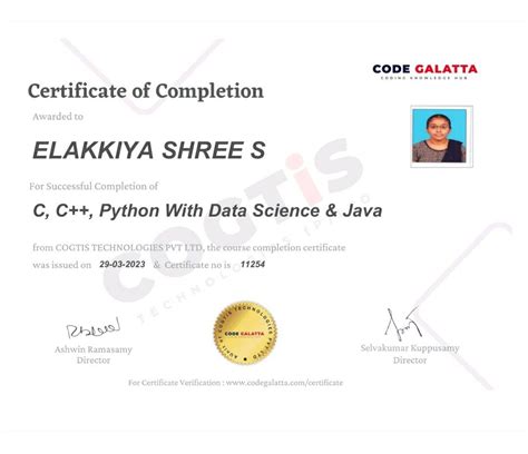 elakkiya shree s on linkedin codegalatta learning programming