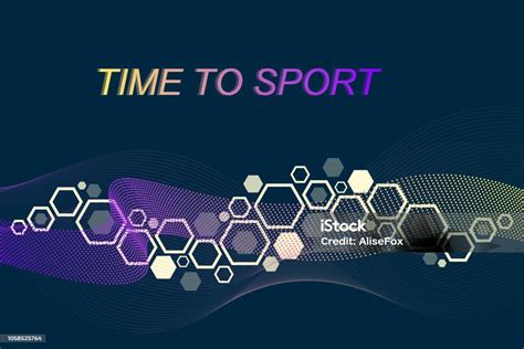 현대 색깔된 스포츠 배경입니다 라인 흐름 파 육각 디자인에 대 한 16 진수 함께 추상적인 디자인 스포츠 컨셉 배너 포스터 커버 브로슈어 웹 벡터 일러스트입니다