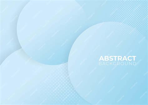 원 모양의 파란색 파스텔 그라데이션 배경 프리미엄 벡터