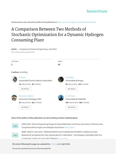 A Comparison Between Two Methods Of Stochastic Optimization Pdf