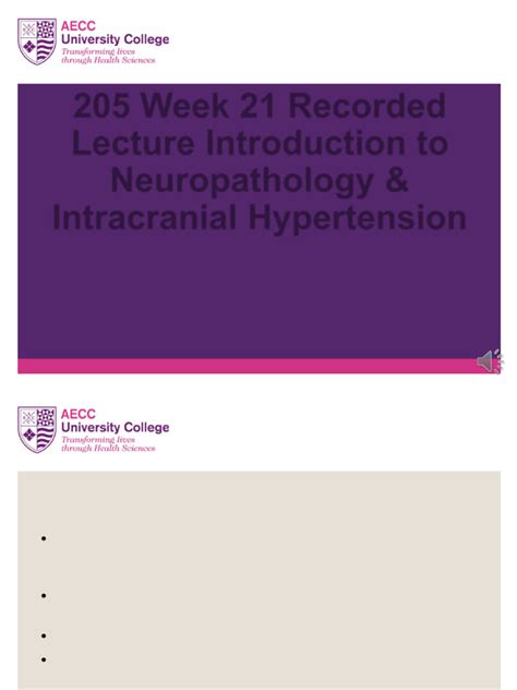 205 Week 21 Slides Recorded Lecture Introduction To Neuropathology