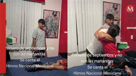 Festejan cumpleaños de pequeño cantándole el himno nacional Grupo Milenio