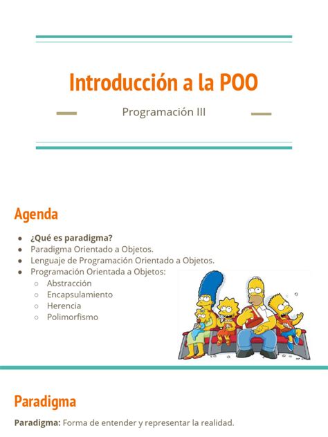 Clase 1 Introducción A La Poo Pdf Programación Orientada A Objetos Objeto Informática