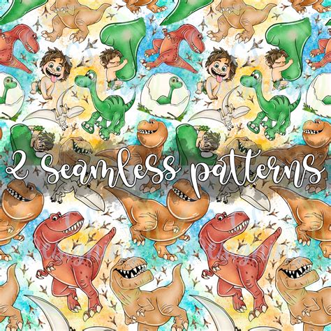 Dinosaur Seamless Pattern Seamless Pattern Digital Paper Digital Paper
