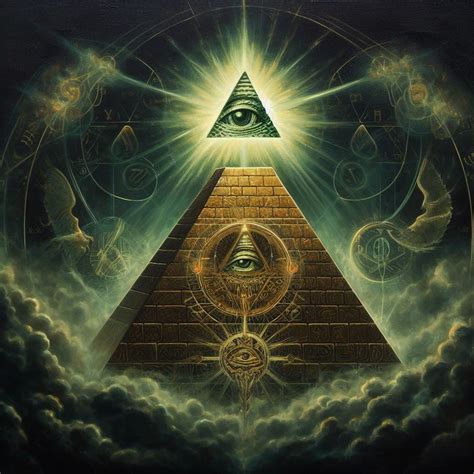 All Seeing Eye In A Pyramid Digital Art Print No 1 186 All Seeing Eye