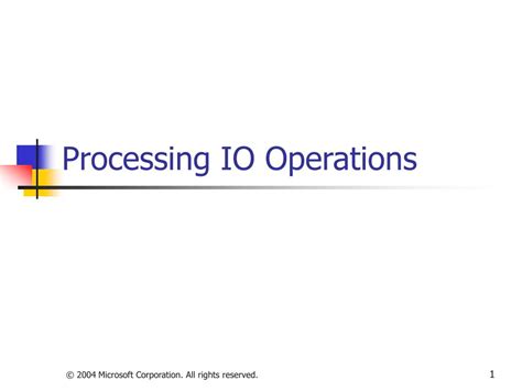 Ppt Processing Io Operations Powerpoint Presentation Free Download