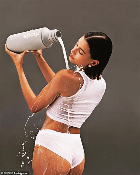 Hailey Bieber Puts On A Peachy Display As She Poses For Sexy Snaps For