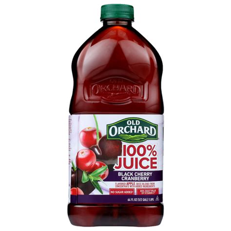Old Orchard Black Cherry Cranberry Flavored Apple Juice Blend 64