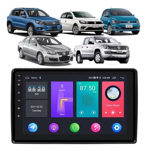 Kit Central Multimídia Android Gol Saveiro Voyage G7 G8 Parcelamento