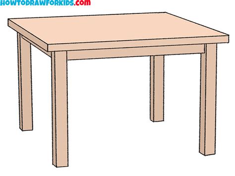 How To Draw A Cartoon Table Lordunit28