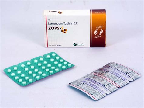 Lorazepam 2 mg Tablet|ZOPS -2 Tab|used to treat anxiety