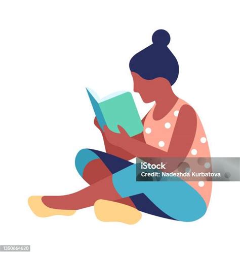 여자는 책을 읽습니다 성인 여성 캐릭터 앉아 읽기 서지 애호가와 책 애호가 지식 개발 및 교육 취미와 여가 시간 벡터 고립 된 일러스트 벡터에 대한 스톡 벡터 아트 및 기타