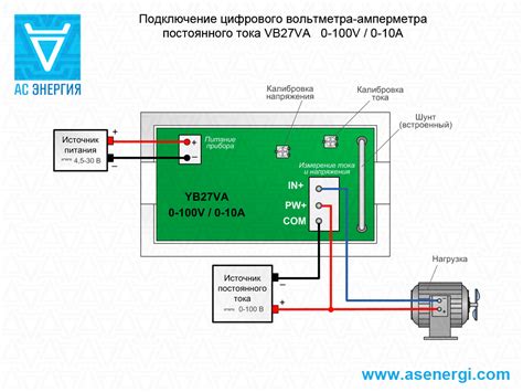 Цифровой вольтамперметр постоянного и переменного тока Yb27va Yb4835 As Energi