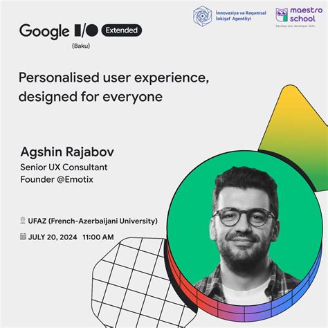 Gdg Baku On Linkedin 🚀 Meet With Agshin Rajabov To Deep Dive Ux Experinces Agshin Is Ux