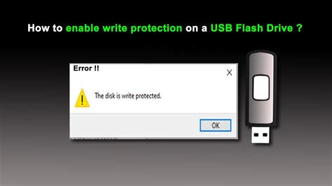 How To Enable Write Protection On A Usb Flash Drive Youtube