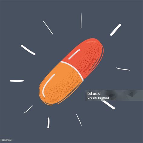 Warna Obat Pil Atau Kapsul Vitamin Kesehatan Dan Farmasi Kartun Vektor Ilustrasi Ilustrasi Stok