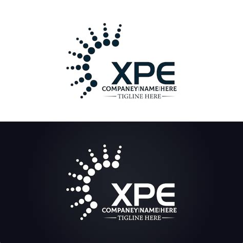 Xpe Logo X P E Design White Xpe Letter Xpe X P E Letter Logo Design X P