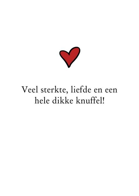 Veel Sterkte Kaart Met Een Hartje Kaartje Go