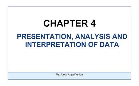 Rp Chapter 4and5 Chapter 4 Presentation Analysis And Interpretation Of