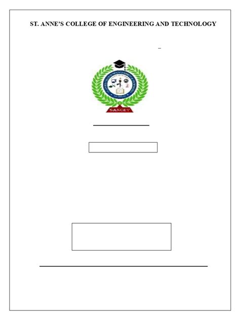 Et3491 Embedded Systems And Iot Design 968566153 Esiot Manual Pdf