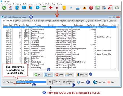 Corrective Actions And Preventive Actions For Qmscapa Software