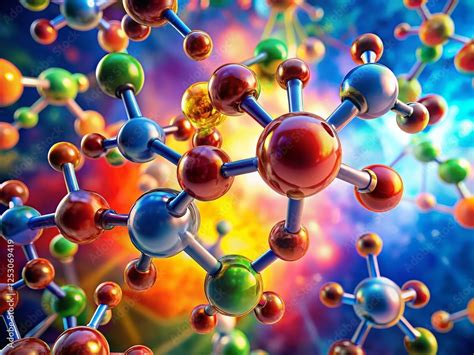 Microscopic 3d Model Of Propylene Propene Molecular Structure Chemical Formula Visualization