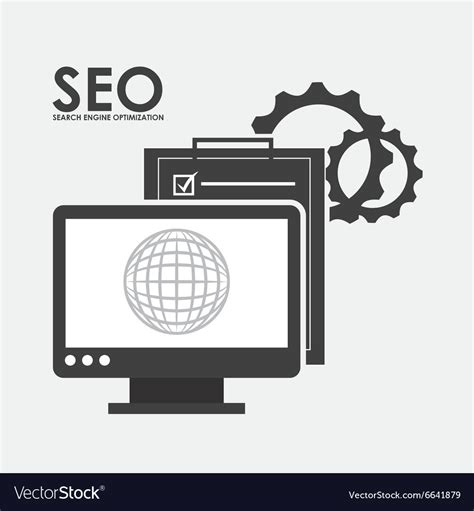 Searching Engine Optimization Royalty Free Vector Image