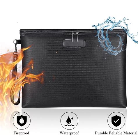 Kancokit Fireproof Money Bag With Lock 142x 10 Waterproof Safe Fire