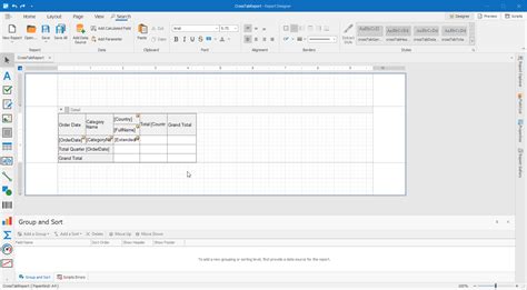 Winforms Reporting Meet The New Cross Tab Report Control Early Access Preview V192