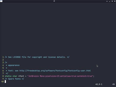 Setting Up St With Font Ligatures Suckless
