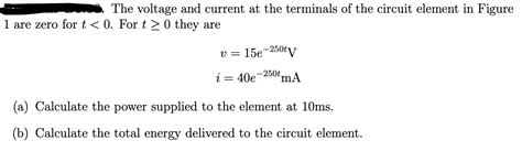 Solved 1 2 Figure 1 An Ideal Basic Circuit Element The