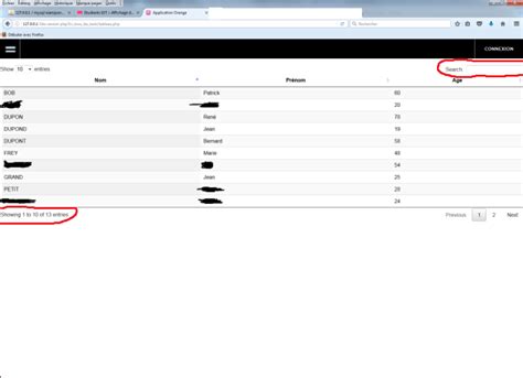 Problème DataTables par HugoZ0169 page 1 OpenClassrooms