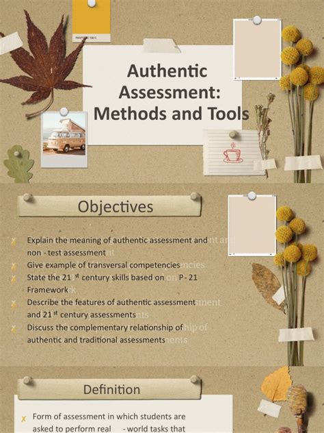 Authentic Assessment Methods And Tools Pdf