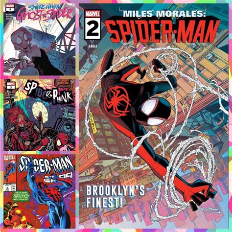 Fanmade Spider Verse Spiderman Marvel Comic Cover Posters Wall Decor