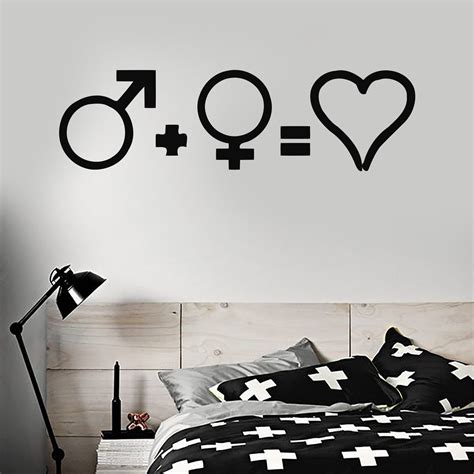 Vinyl Decal Love Life Sex Wedding Decor For Bedrooms Wall Stickers Uni