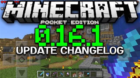 0 16 1 BUG FIX UPDATE MCPE 0 16 1 Released Changelog Minecraft Pocket Edition YouTube