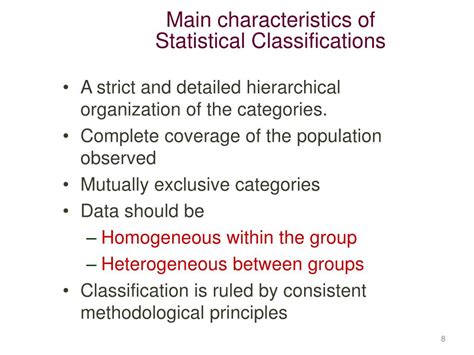 Ppt Statistical Classifications Systems Part I Powerpoint Presentation Id5166612