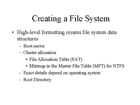 Fat Structure File Allocation Table Fat File Systems