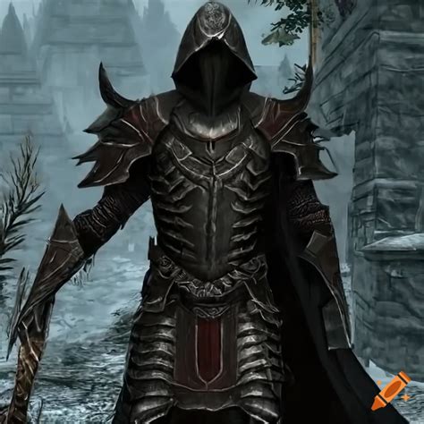 Skyrim Ebony Armor Drawing