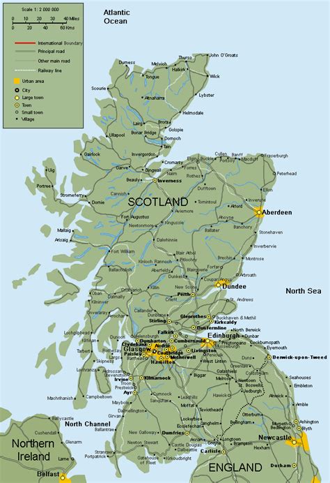 Printable Tourist Map Of Scotland
