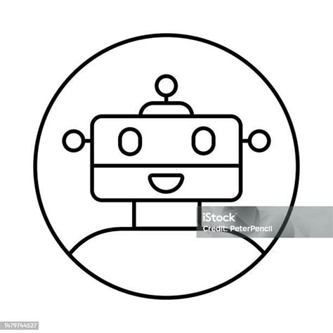 로봇 인공 지능 아바타 아이콘입니다 챗봇 및 소셜 네트워크에 대한 다양한 봇 얼굴을 프로파일링합니다 문자 벡터 스톡 일러스트