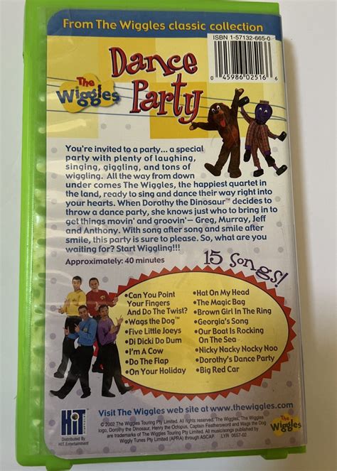 Wiggles Dance Party Vhs
