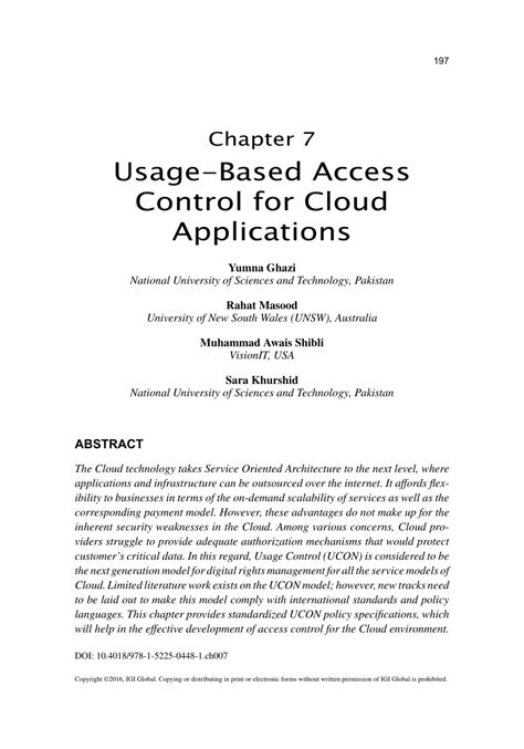 pdf usage control model specification in xacml policy language