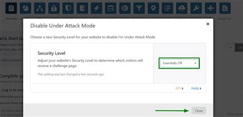 How To Enable Under Attack Mode For The Domain In Cloudflare Account