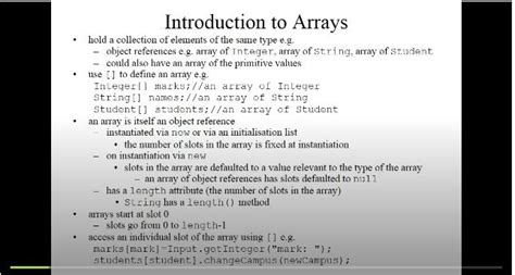 Accessing A Slot Of An Array Using Shouldn T The Class Be