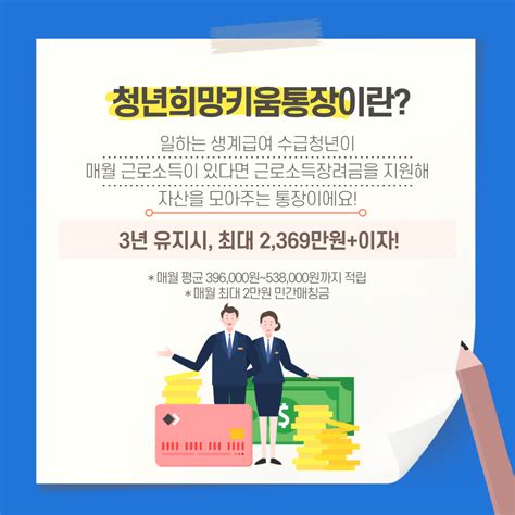 청년희망키움통장 신청하세요 자립꿀팁