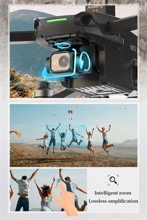 m10 hd 4k dual camera drone intelligent lidar obstacle avoidance gps professional drone remote