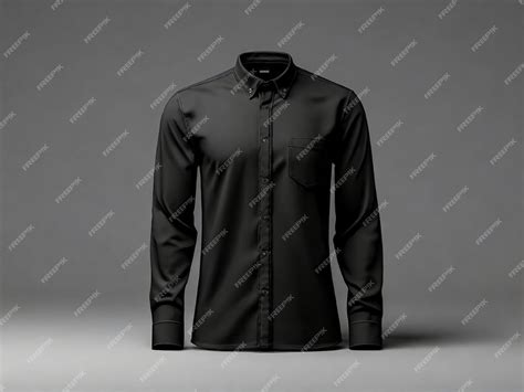 Premium Photo Blank Sweatshirt Black Color Mockup Template Front View