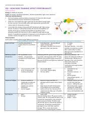 PDHPE Factors Affecting Performance Docx FACTORS AFFECTING PERFORMANCE IQ HOW DOES TRAINING